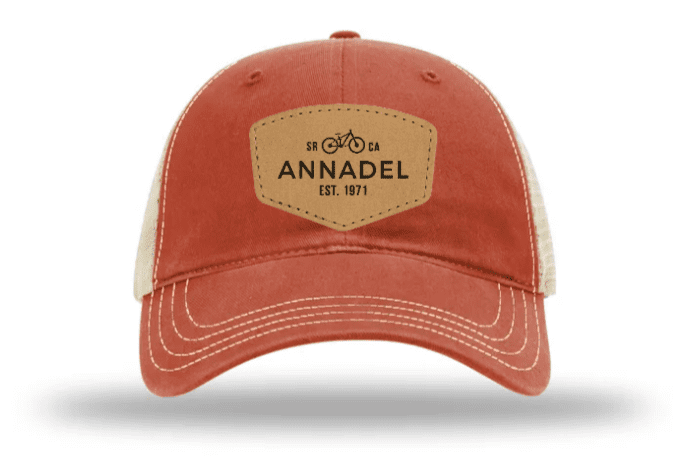 MTB Girls Persimmon Orange Trucker Hat - MTB Girls Magazine